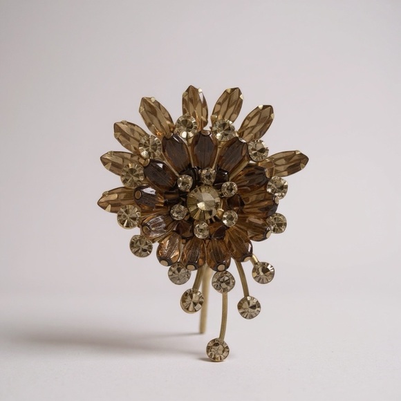 Miriam Haskell | Jewelry | Miriam Haskell Vintage Pin Brooch Signed ...